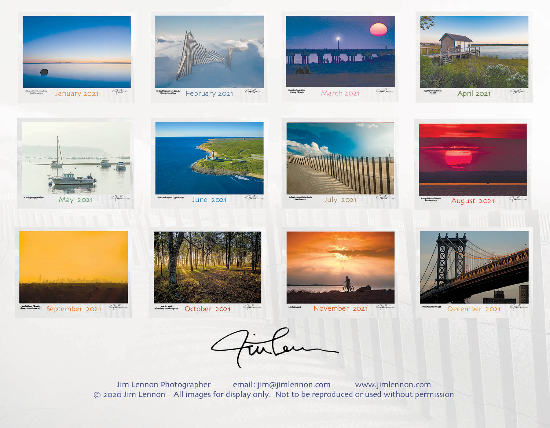 Shoreline Calendar – Jim Lennon Photographer, Inc